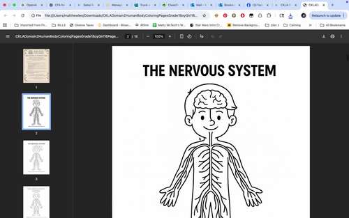 CKLA Domain 2: Human Body Coloring Pages (Grade 1) | Boy & Girl | 16 Pages