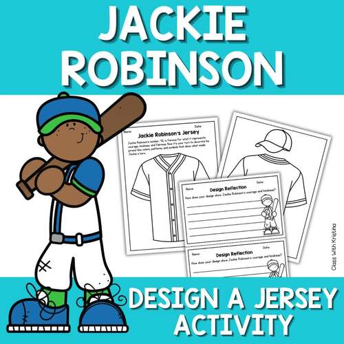 Jackie Robinson Design A Baseball Jersey Uniform Project Activity Black ...