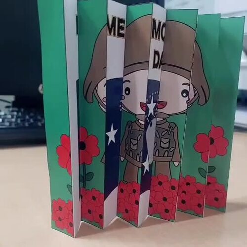 Memorial Day Craft Agamograph Bulletin Board / Coloring Pages Craft Art ...