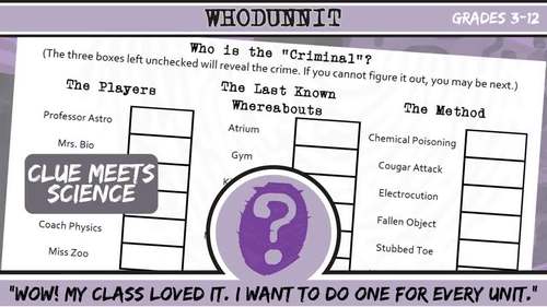 Abiotic & Biotic Factors Whodunnit Activity - Printable & Digital Game ...