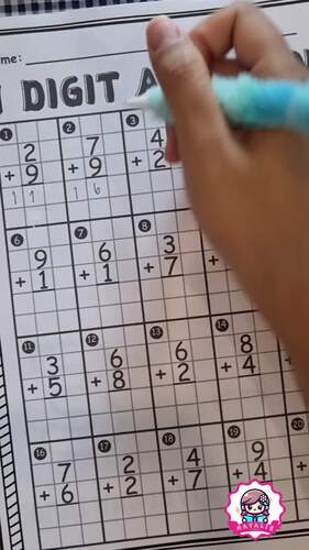 Engaging Kindergarten Graph Paper Addition Worksheets for 1 Digit Mastery