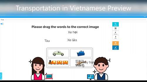 Transportation Vietnamese Distance Learning | Vietnamese BOOM Cards ...