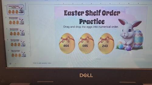 Easter Shelf Order Practice: Drag & Drop the Easter Eggs into Numerical ...