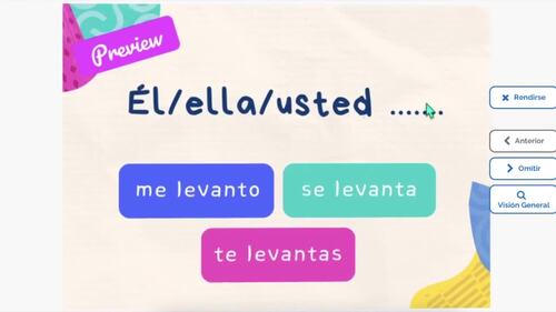 Spanish Reflexive Verbs | Interactive Activity | Digital Task Boom Cards