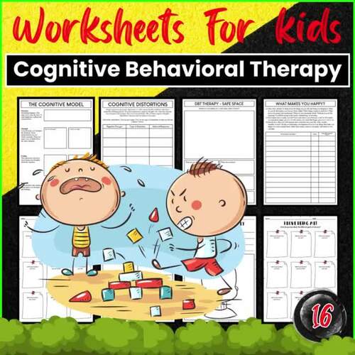Cognitive Behavioral Therapy Worksheets by Lib Anatomy school | TPT