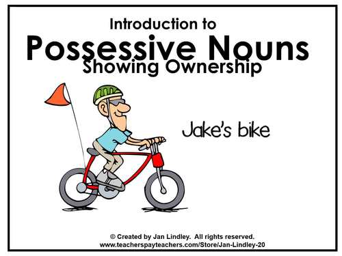 Possessive Nouns Bundle-Print and Digital Resources by Jan Lindley