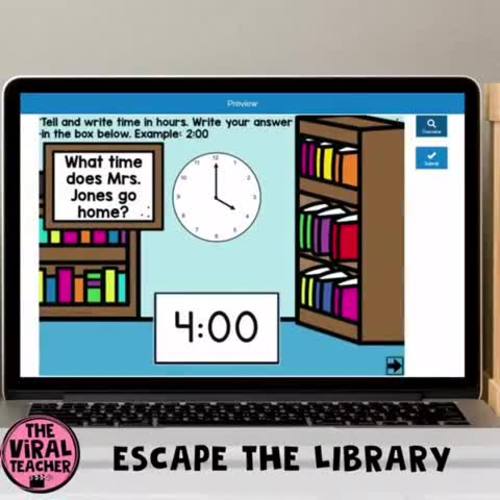 1st Grade End of the Year Math Review Escape Room Boom Cards™ | TpT