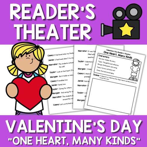 Valentines Day Reading Activity | No Prep Readers Theater Skit for ELA ...