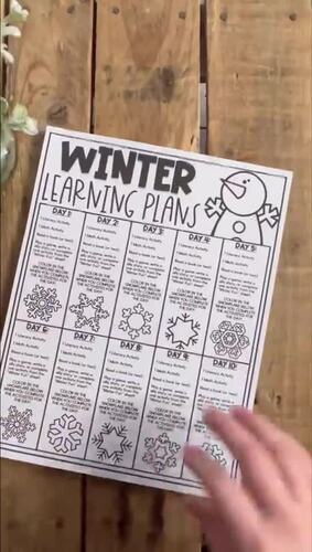 Winter Break Activities Booklet - NO PREP Worksheets & Printables