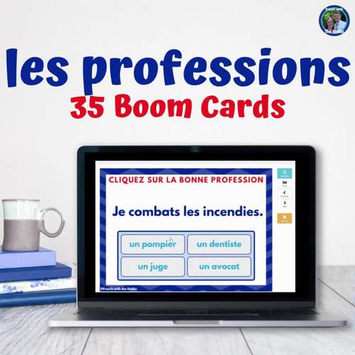 French Profession Vocab Boom™ Digital Task Cards les professions les ...