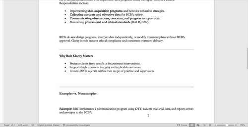 RBT Mini-Training: Intro to Applied Behavior Analysis (ABA) and the RBT ...