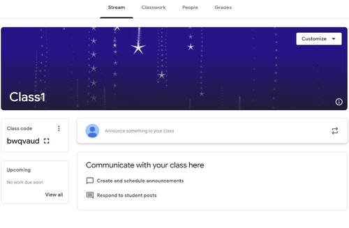 Animated Google Classroom Headers (StarGaze) Banners - Distance Learning