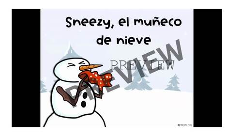 Sneezy the snowman in Spanish Activities by Planeta Hola | TPT