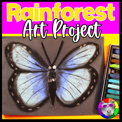 how to draw rainforest butterfly