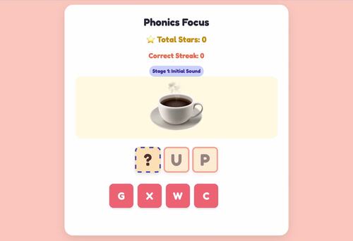 CVC Phonics Match Game | 3-Stage Interactive Word Builder | by ...