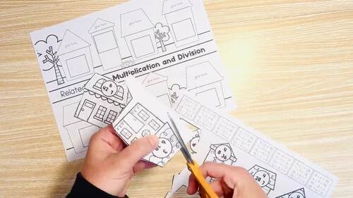 Multiplication and Division Related Facts Craft Worksheets Fact ...