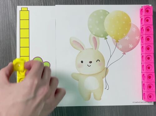 Bunny Hop Measuring – Spring & Easter Math Center for PreK & Kindergarten