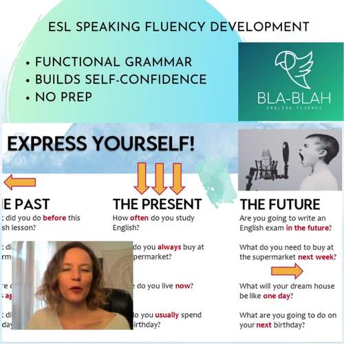 Mixed Grammar ESL Speaking Prompts by Bla Blah ESL | TPT