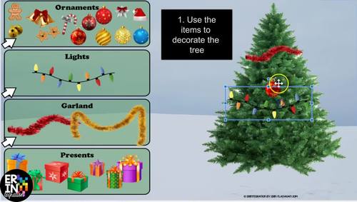 Decorate a Christmas Tree Technology Activities Google Slides & Seesaw ...