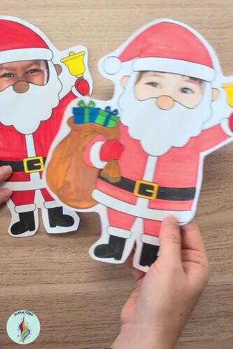 Santa Claus Template Coloring Sheets, Printable Christmas Preschool ...