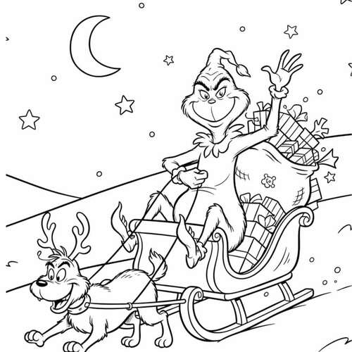 Christmas Grinch Coloring Book: 45 Simple Fun Coloring Pages | TPT
