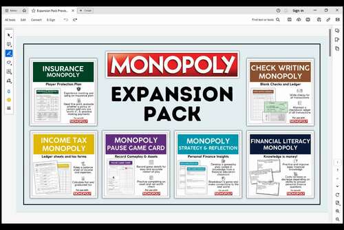 Personal Finance Lessons through Monopoly | Expansion Pack by FI Educator