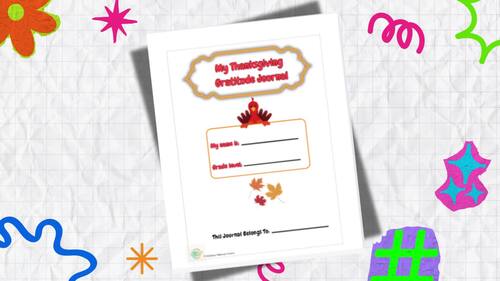 My Thanksgiving Gratitude Journal by Adriana Palencia Forero | TPT