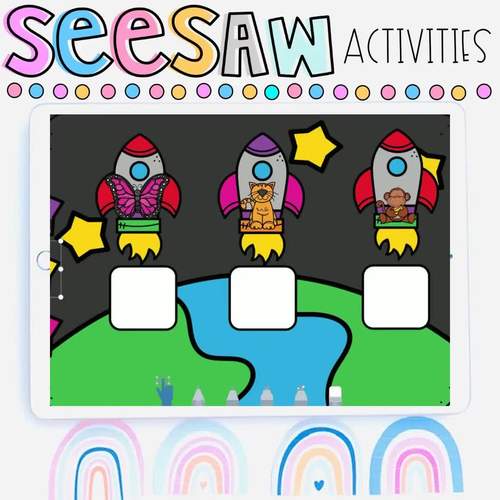 Seesaw Digital Learning Syllables Distance Learning by Kindergarten Rocks