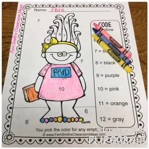 Color By Code Trolls Know Your Numbers and Know Your Colors Bundle