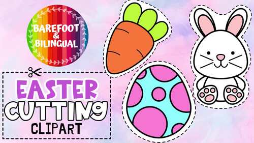 Easter Cutting Clipart | Scissor Skills & Fine Motor Practice Easter ...