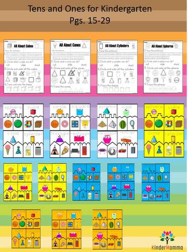 2d 3D Geometrical Shapes for Kindergarten by KinderMomma Learning