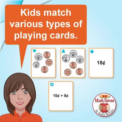 BOOM Digital Matching Cards: Understanding 11-19 Using Coins | Code 1B22