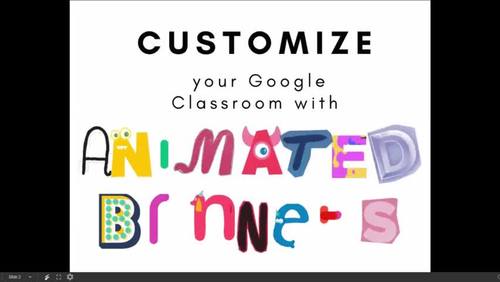 Animated Banners for Google Classroom - Valentines Day by JayZee