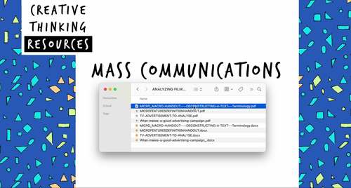 ANALYZING TV & Advertising | Mass Media Communication | TV Ads ...