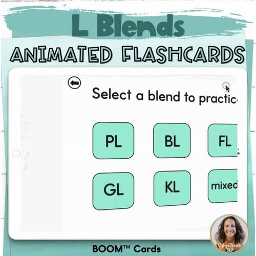 L Blends Animated Articulation Flashcards Boom Cards™ by Cytryn Speech