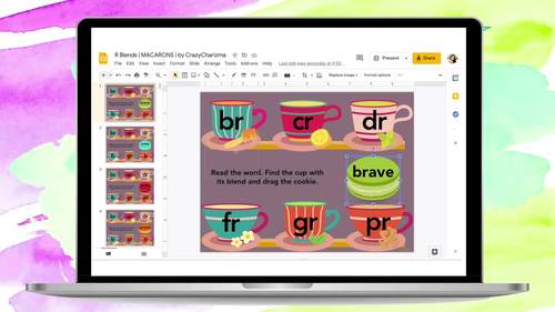 Initial Consonant Blends R Blends Activities for Google Classroom