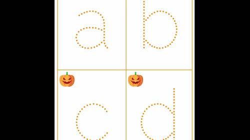 Halloween Alphabet tracing uppercase and lowercase numbers 1-20 | TpT