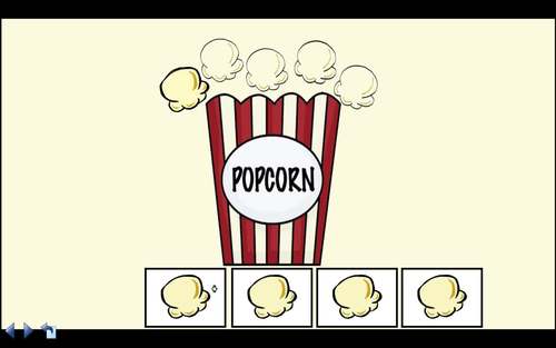 Digital Token Board Popcorn Theme (5 tokens) by Miss Bee Havior | TPT
