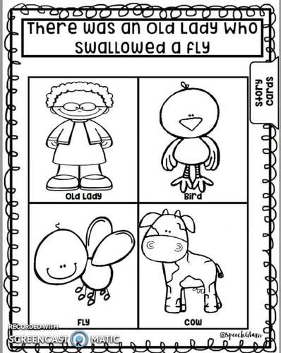 There was an Old Lady who Swallowed a FLy Book Companion by Speech Glam