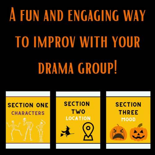Drama Club Halloween Game | Improv Scene Starters by The Theater Teacher