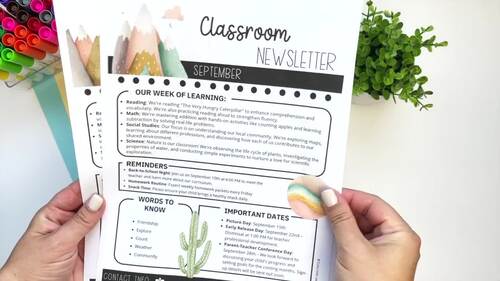 Editable Newsletter Templates - Mountain Theme, Weekly & Monthly, Back ...
