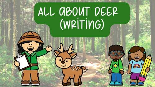 All About Deer Writing Nonfiction Forest Unit PreK Kindergarten First ...