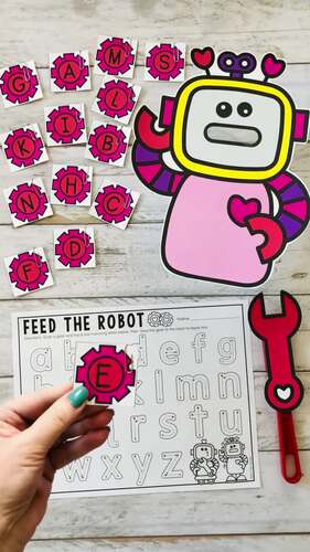 Matching and Tracing Uppercase and Lowercase Letters - Feed the Me ...
