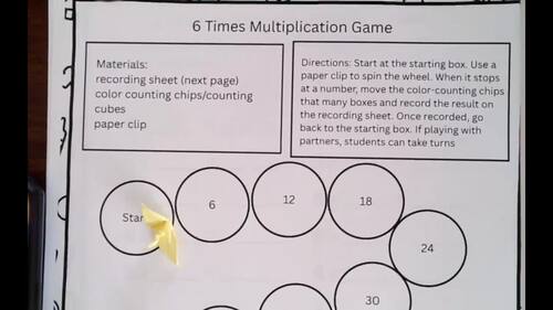 Multiplication Hop: Hands-On Times Tables Game (2-12) by SimplyLessons