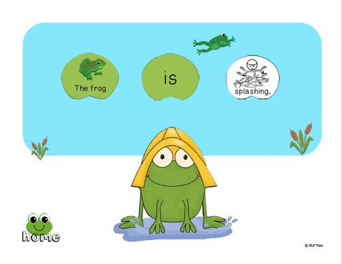 Frog Sentences No Print Speech Therapy Interactive pdf by SLP Tree