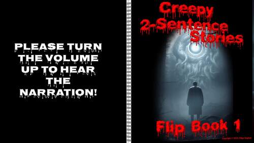 2 Sentence Horror Stories- ESL Reading & Writing - Halloween Flipbook ...