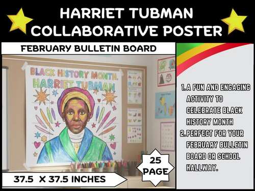Harriet Tubman Collaborative Poster |Black History Month February ...