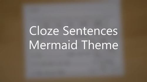 Fill in the Blanks with Sight Words | Mermaids Theme by Lessons by Molly