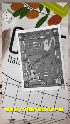 Music Rhythm Game board with rhythm card and chance card by NEWNEW CHANNEL