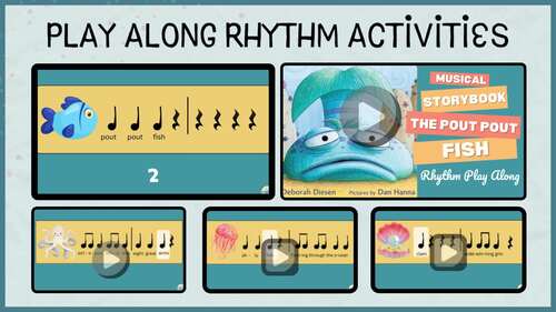 Book Based Music Lesson Activities - The Pout Pout Fish / PreK-3